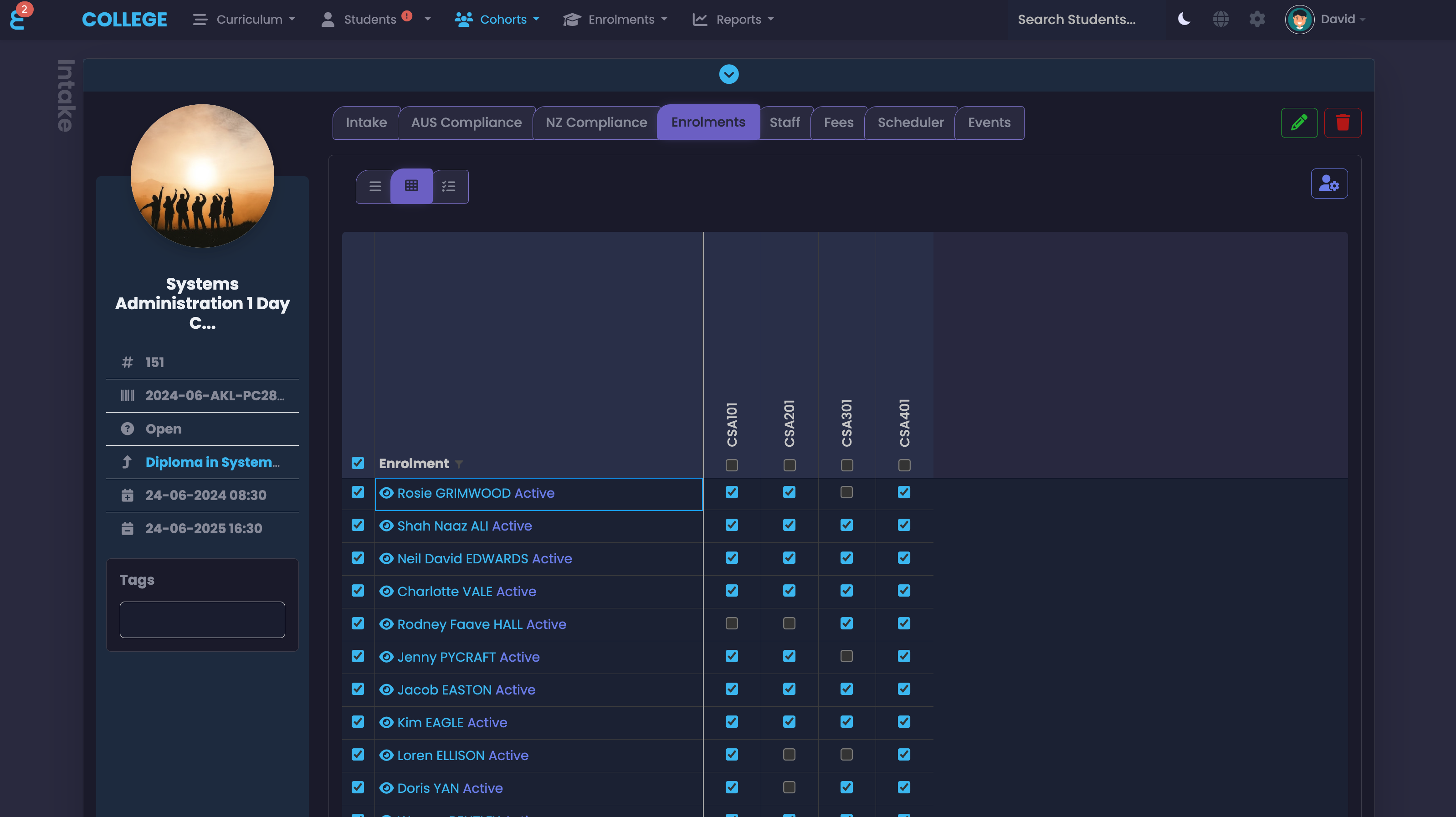 Attendance - SELMA SIS