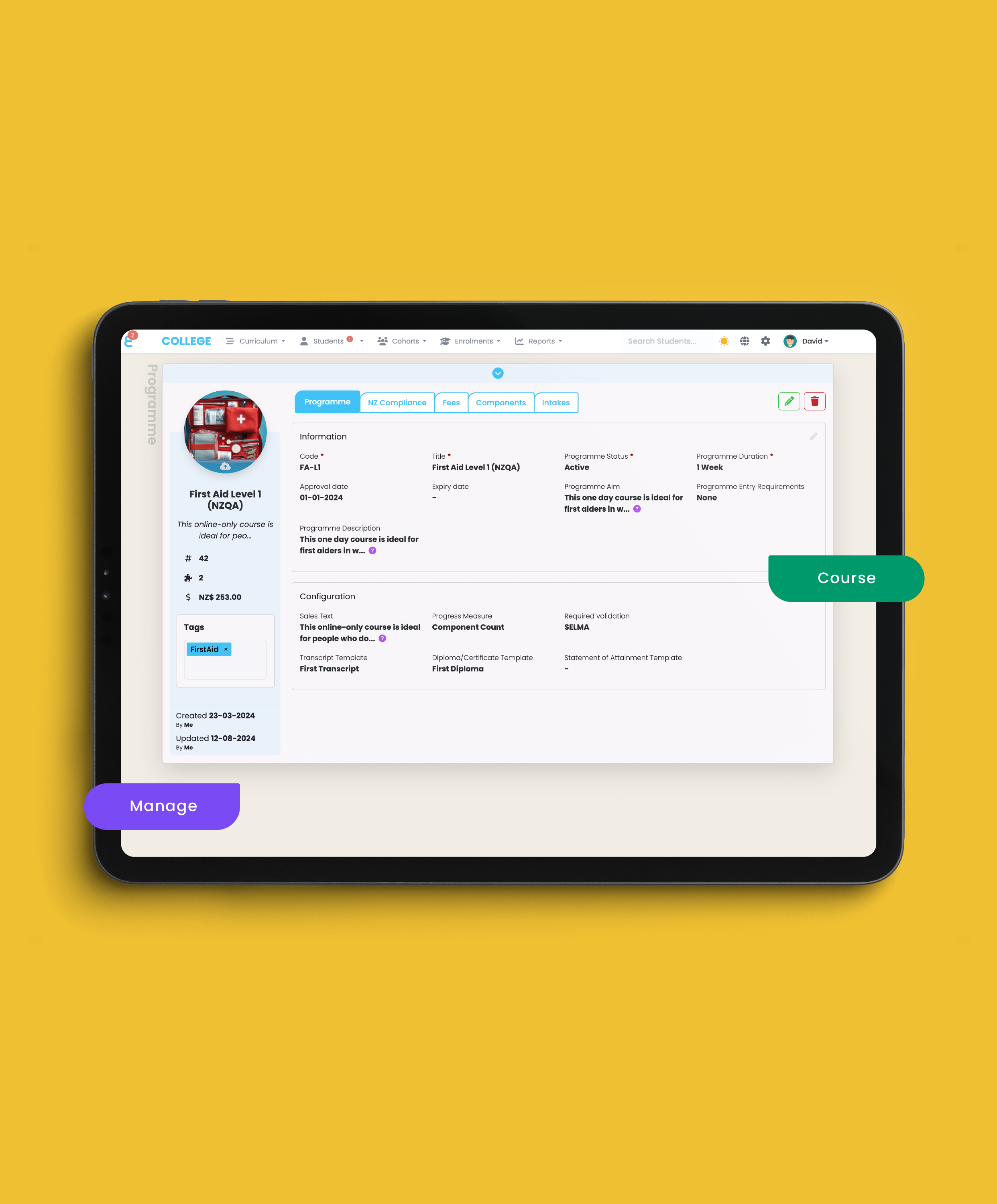 Streamline Course Curriculum Management | SELMA SIS